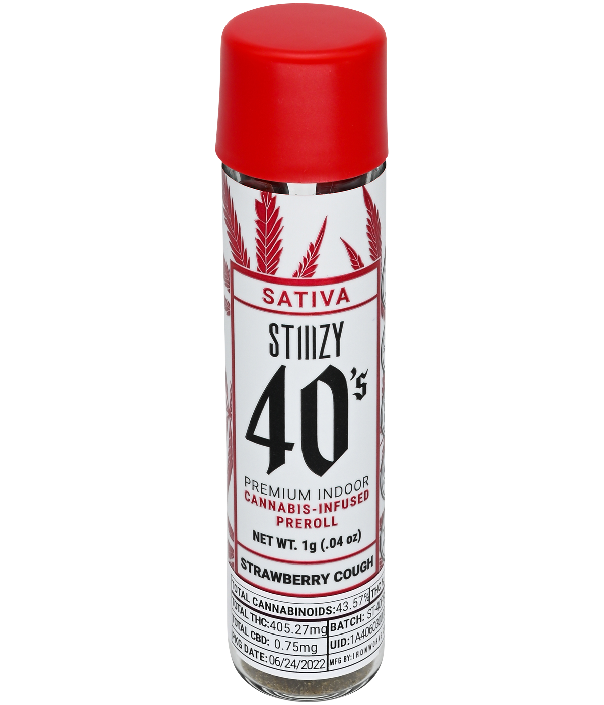 Stiiizy - Strawberry Cough | Infused | Single Prerolls | Nugg Club